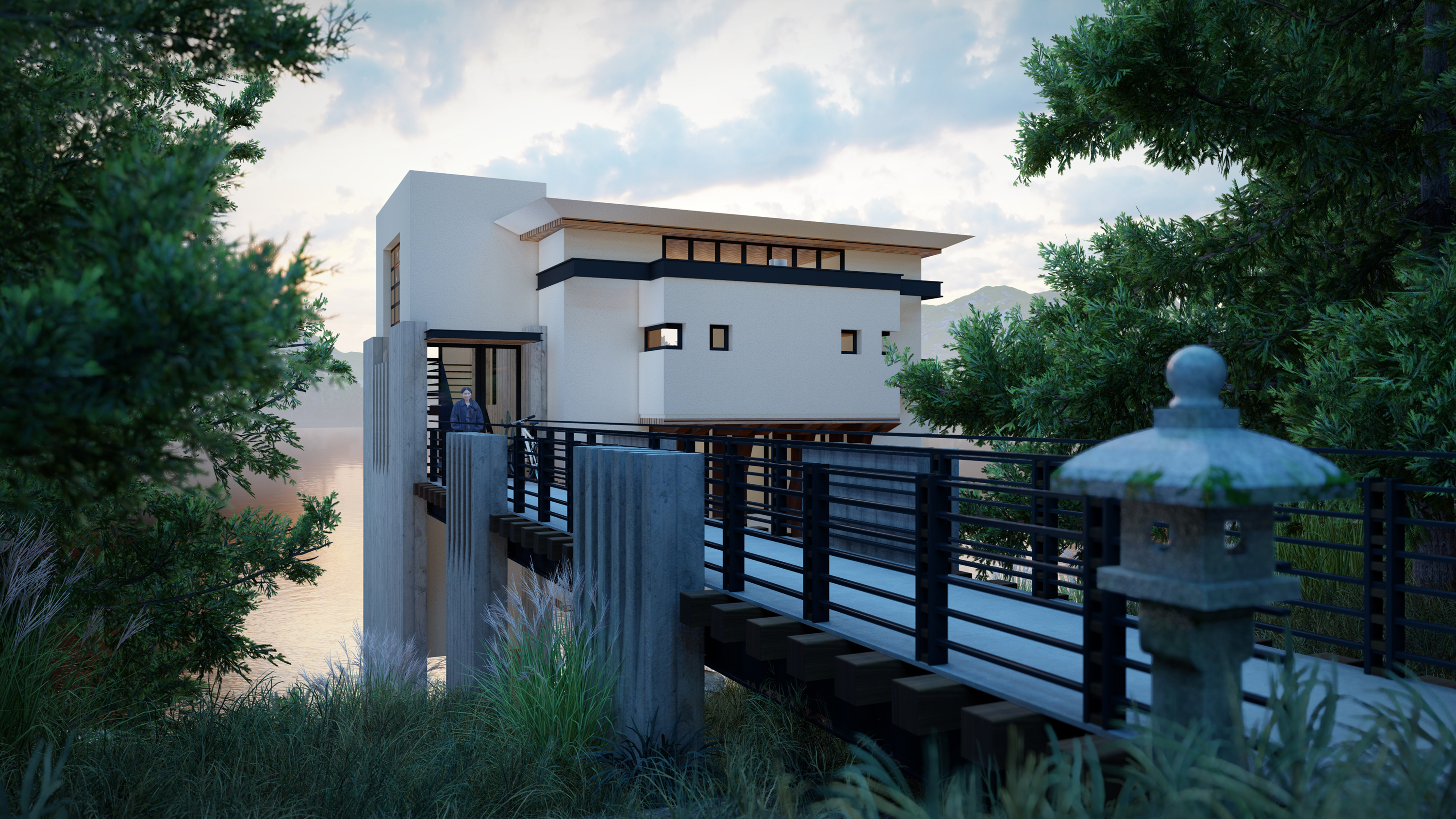 Lake House Exterior Render
